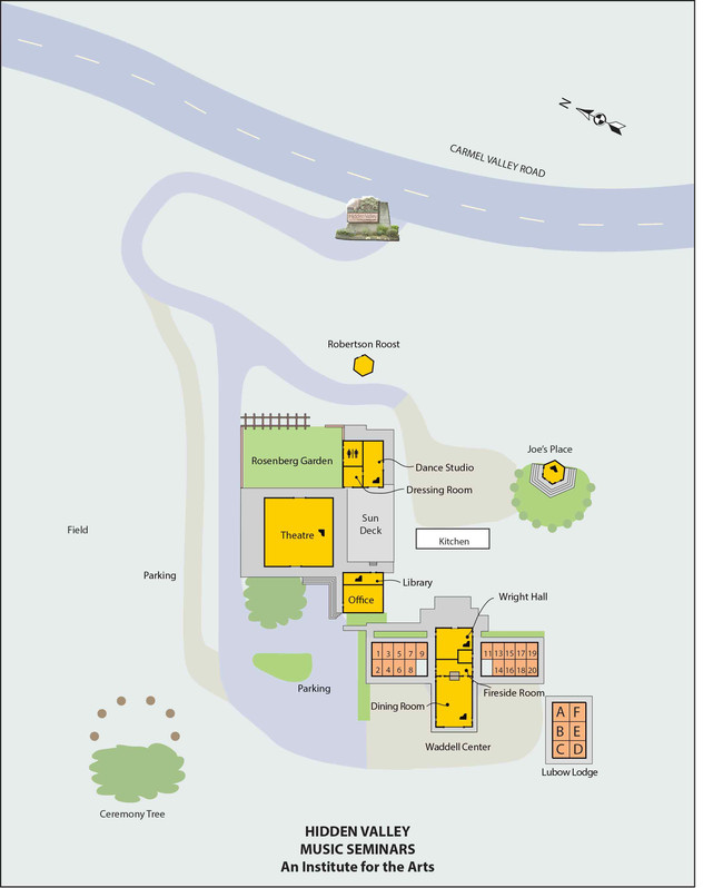 Campus Map (Hidden Valley Music Seminars, an Institute of the Arts)
