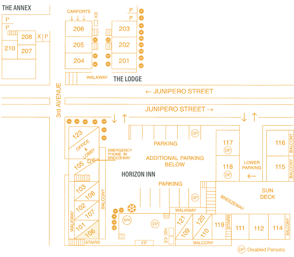 Property Map (Horizon Inn & Ocean View Lodge)
