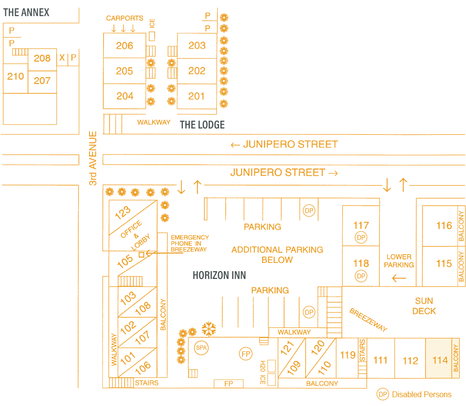 Property Map (Horizon Inn & Ocean View Lodge)
