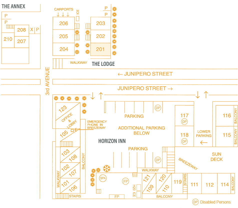 Property Map (Horizon Inn & Ocean View Lodge)